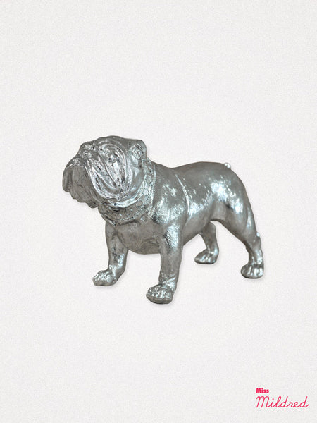 Bulldog Statue - Silver – Lola & SiDney
