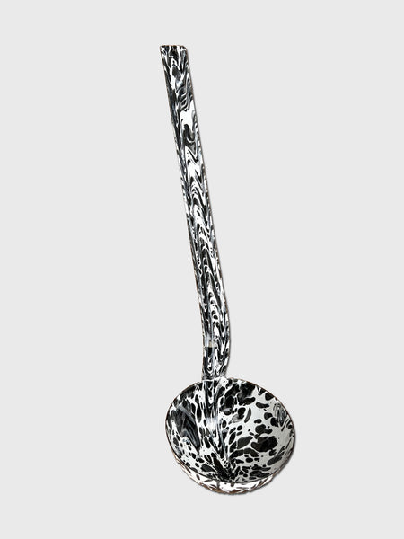 Splatterware Enamel Black and White Ladle Spoon – Lola & SiDney
