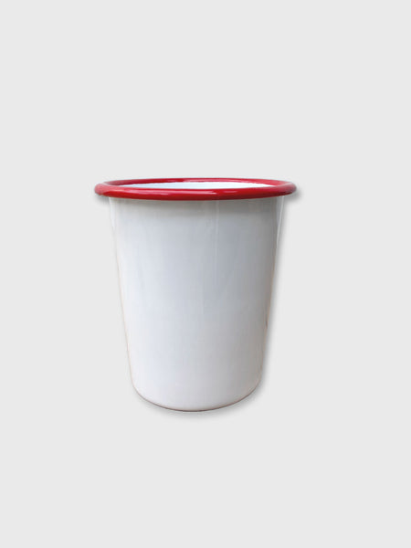 Falcon White & Red Enamel Beaker / Cup – Lola & SiDney