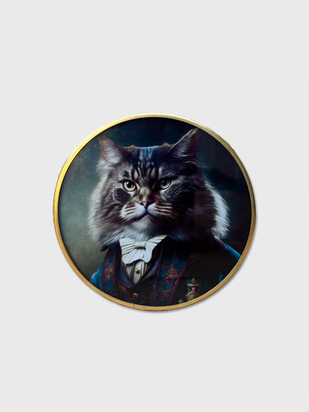 Cat Gentry Coaster - Grey Tabby – Lola & SiDney