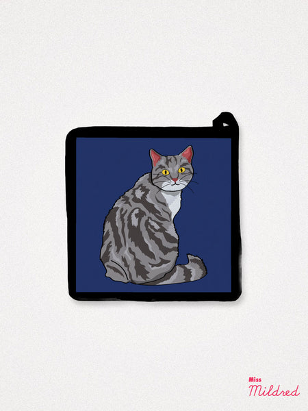 Grey Tabby Cat - Pot Grab Holder – Lola & SiDney