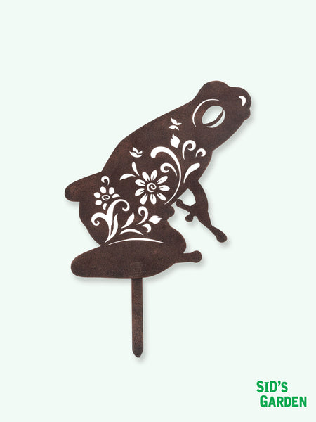 Metal Frog Garden Stake Sign – Lola & SiDney